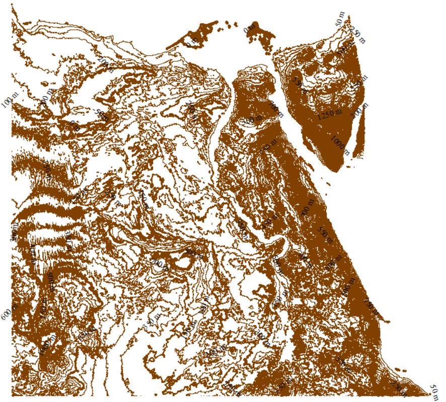 3D Shapfile Contour layer of Egypt – Arab Nubia Group Blog